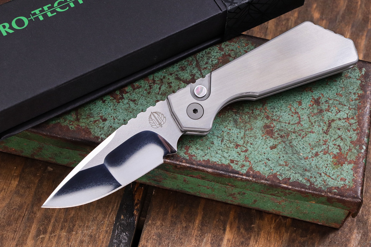 Protech Strider Custom Pt Automatic Folding Knife Stainless Steel 3