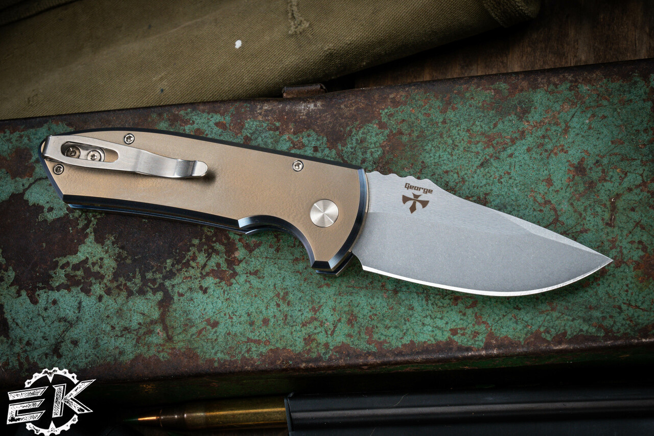 Protech Sbr Custom Automatic Folding Knife Bronzeblue Orange Peel