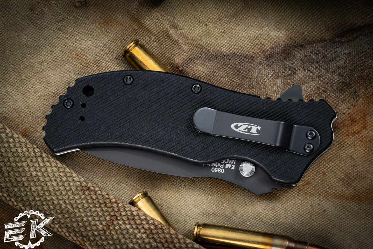 Zero Tolerance 0350 G10 Tritium Insert, S30V 3.25" DLC ZT0350