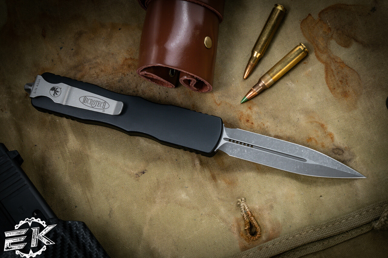 Microtech Dirac Delta Otf Automatic Knife 38 Dagger Apocalyptic