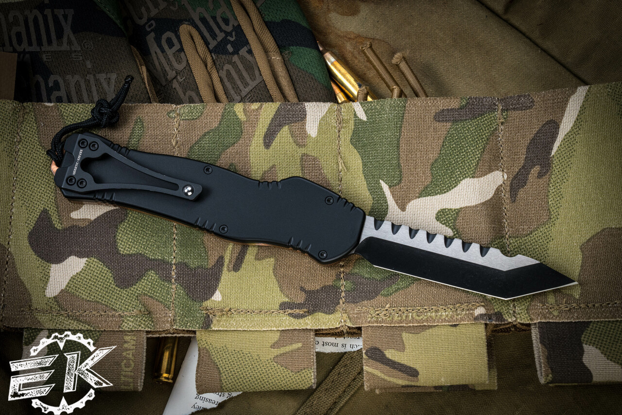 Heretic Knives Hydra Single Action Copper Otf Knife 36 Tanto Black