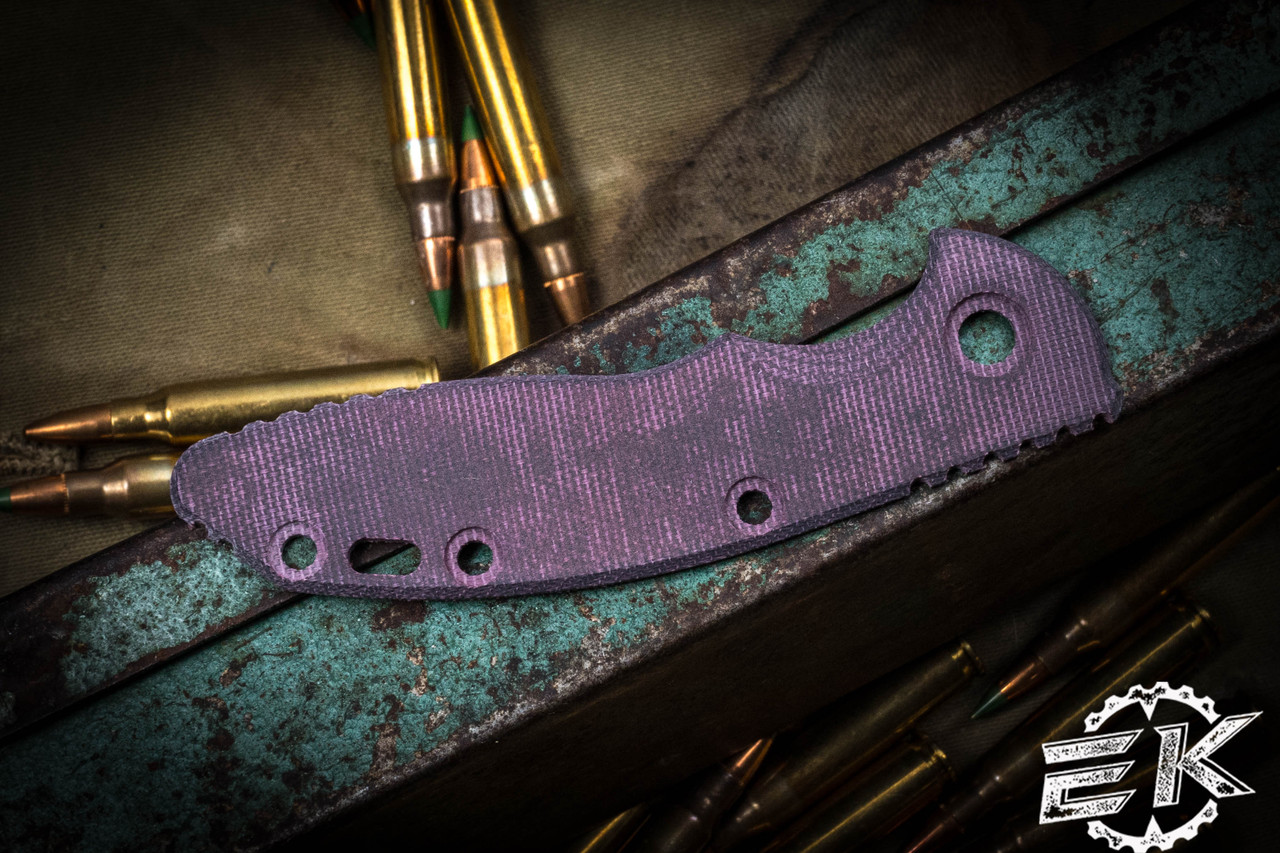 Rick Hinderer Knives XM-18 3" Smooth Burgundy Micarta Scale