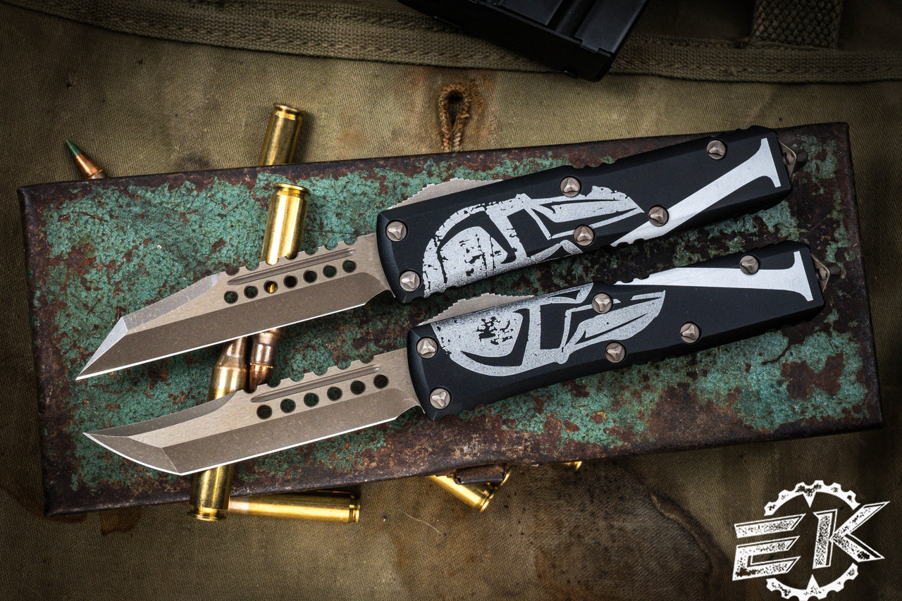 Microtech Utx 85 Molon Labe Set Hellhoundwarhound Otf 3 Bronze 719