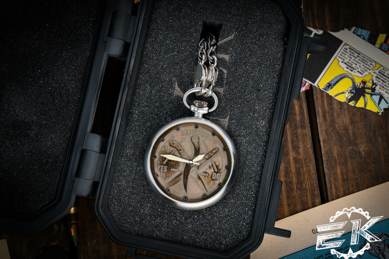 Bastinelli Knives/Layer Watches Custom Prototype Pocket Watch, Swiss ...