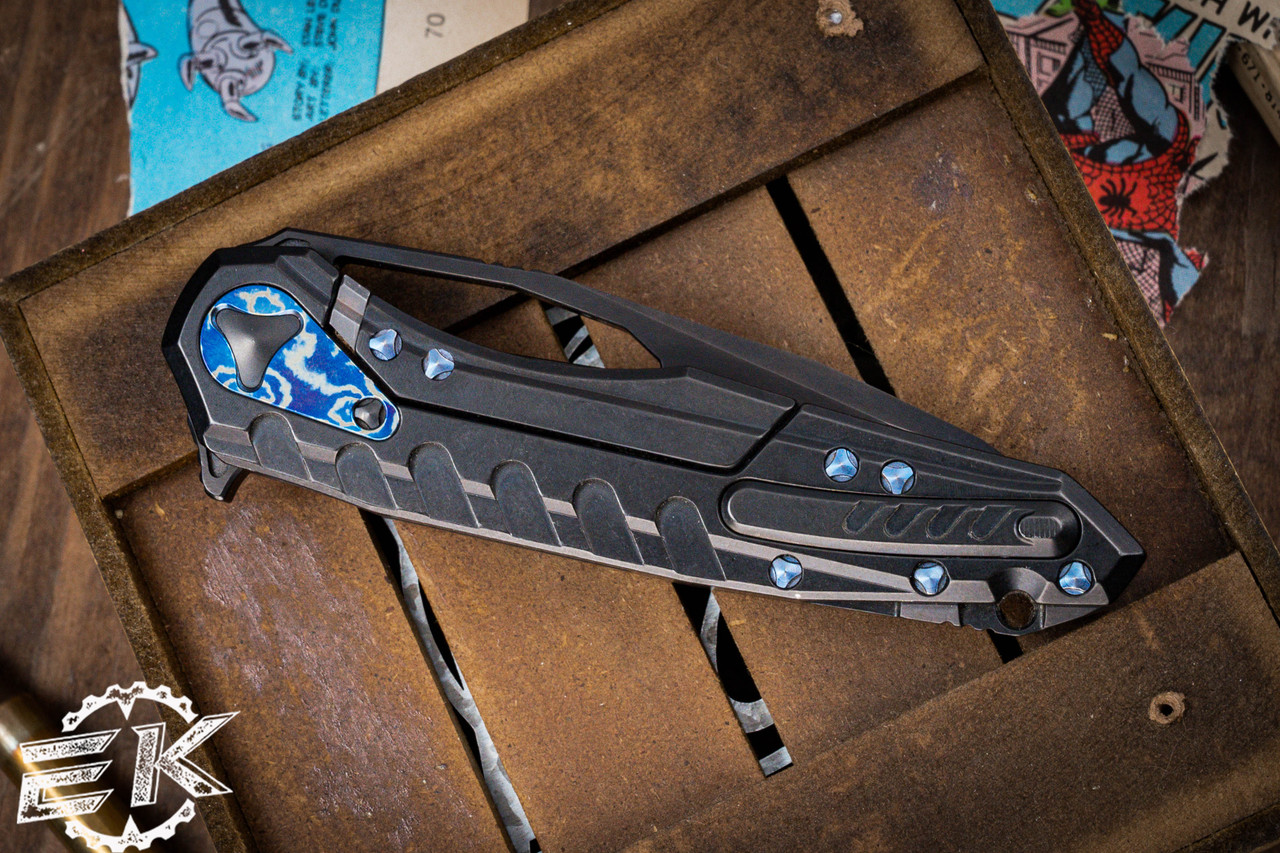 Marfione Custom Sigil Titanium Blue Anodized Accents DLC Stonewash ...