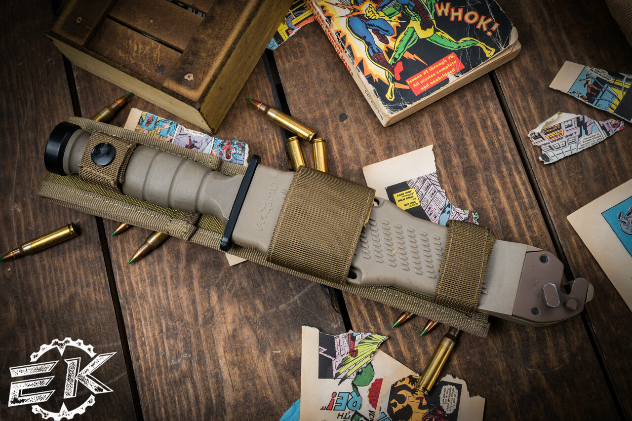 FOX FKMD Oplita Combat Fixed Blade Knife, N690Co, Kraton G Handle ...