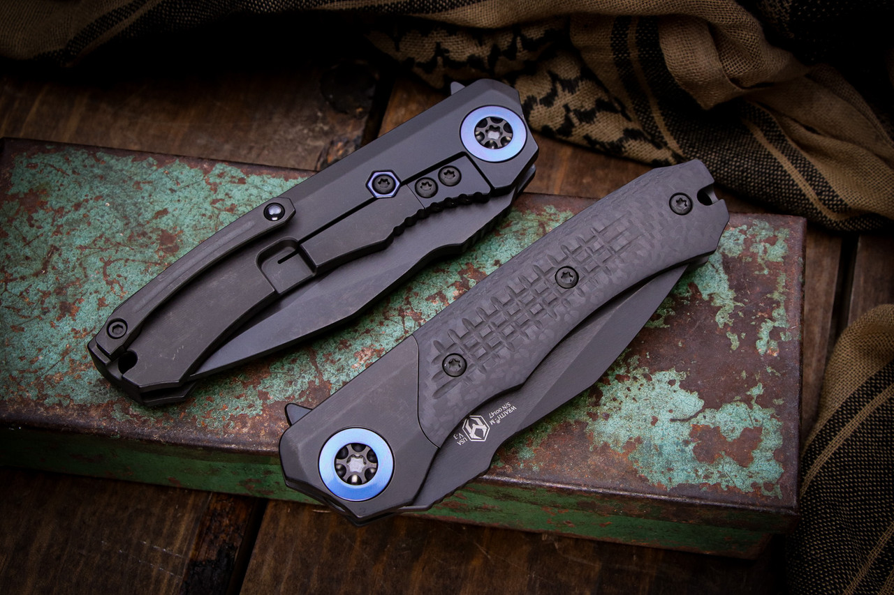 Heretic Knives Wraith Manual V3 Flipper Carbon Fibertitanium 36