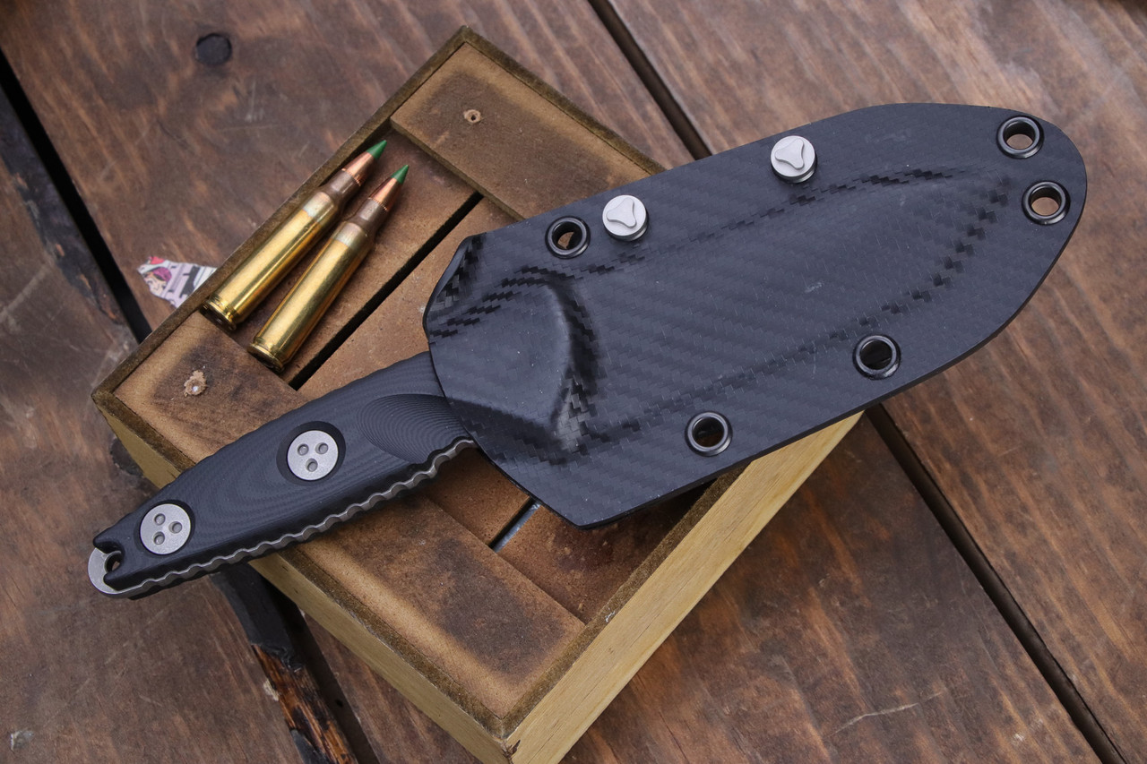 Microtech Socom Alpha Mini Fixed Blade Knife Black G10 375 Tanto