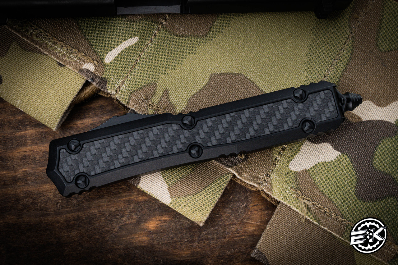Microtech Makora Ii Otf Automatic Knife Blackcarbon Fiber Inlay 325