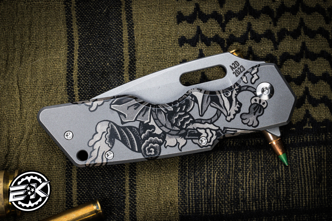 A2D Attn2Detail Mercantile Mark 1 Medium Titanium Ronin Frog 3" Recurve ...