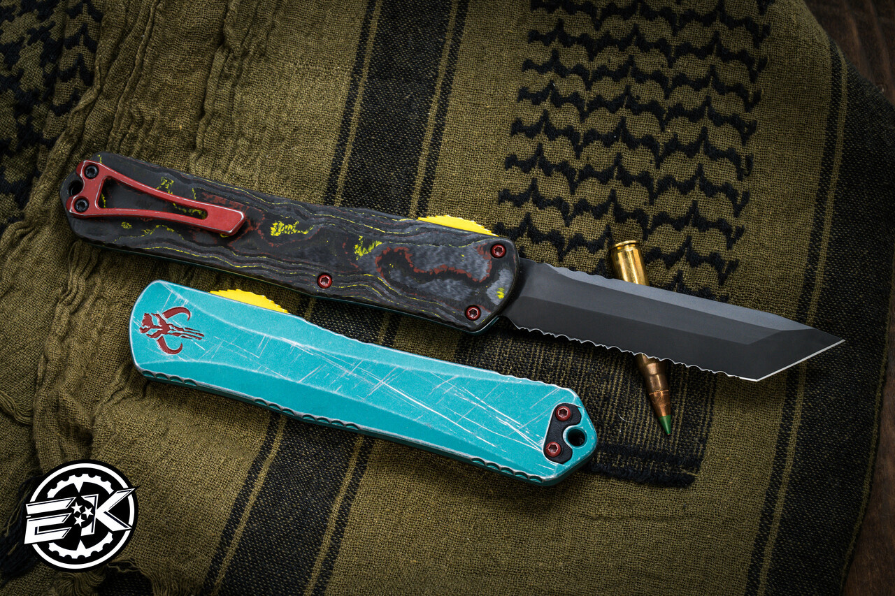 Heretic Knives Manticore X Bounty Hunter Camo Carbon Otf 375 Tanto