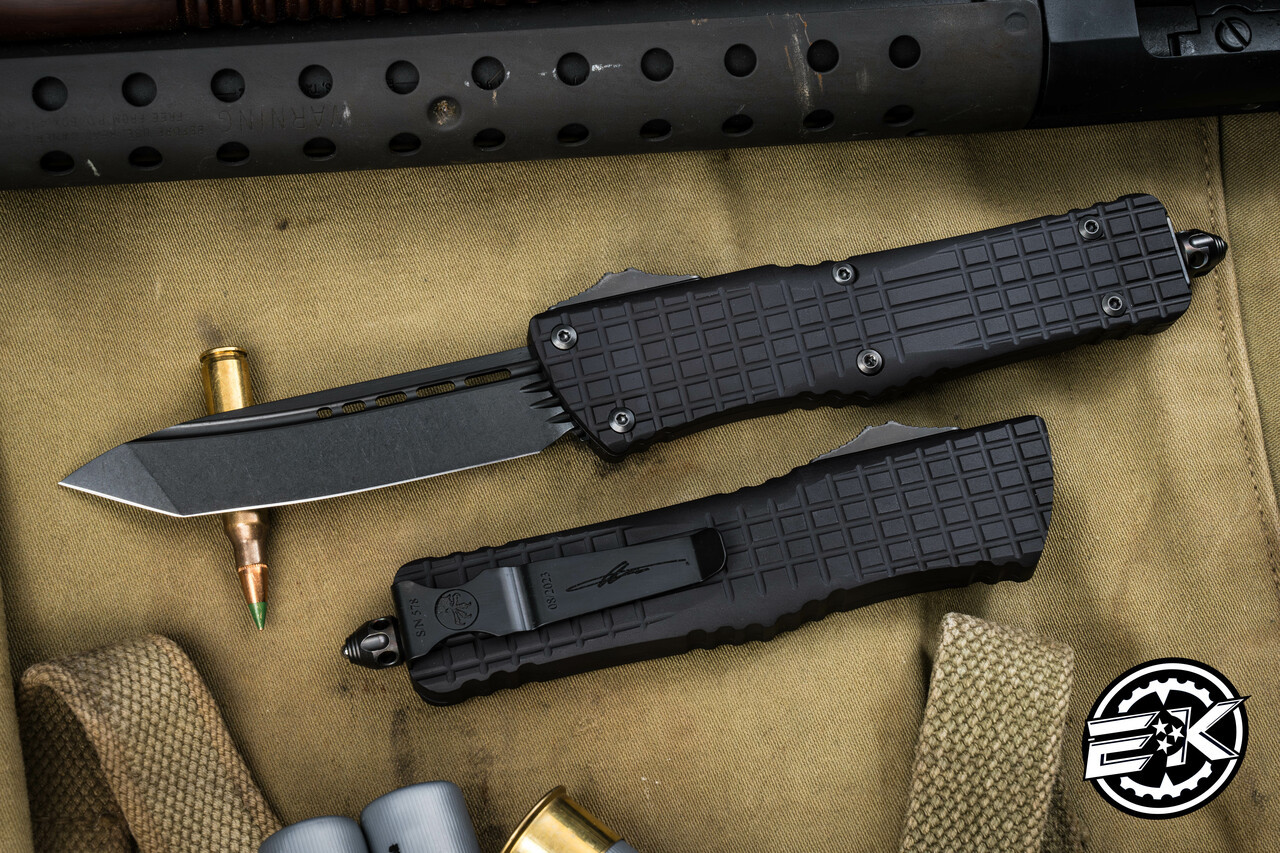 Microtech Combat Troodon OTF Automatic Knife Delta Frag Shadow 3.8 ...