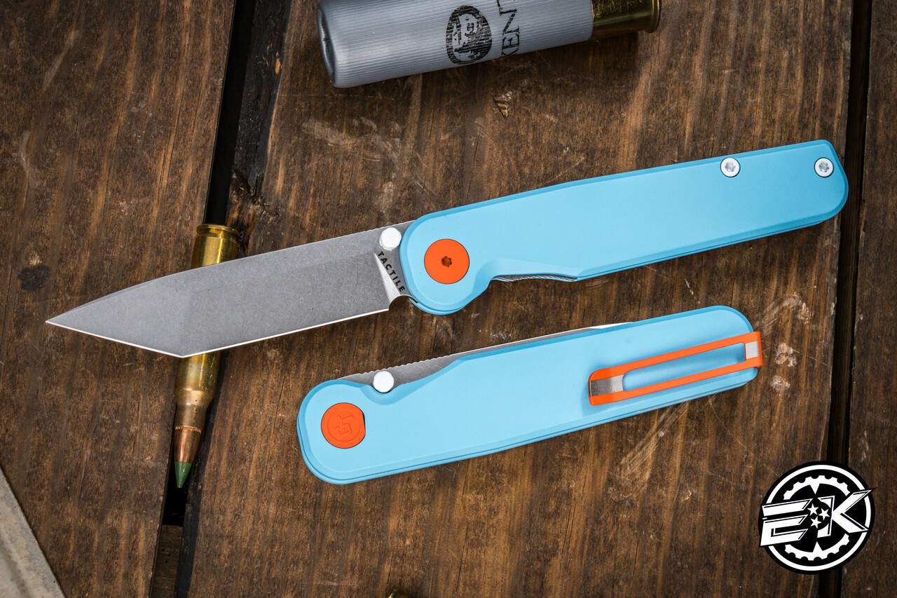 Tactile Knife Co. "Rockwall" Titanium GT Folding Knife 2.84" Tanto MagnaCut