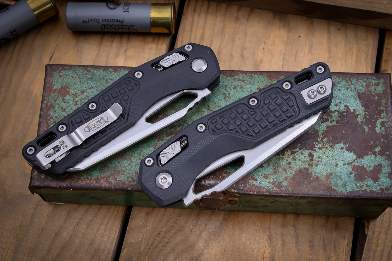 Microtech Standard Issue "MSI" Ram-Lok Manual Folder Black Frag G10 3. ...
