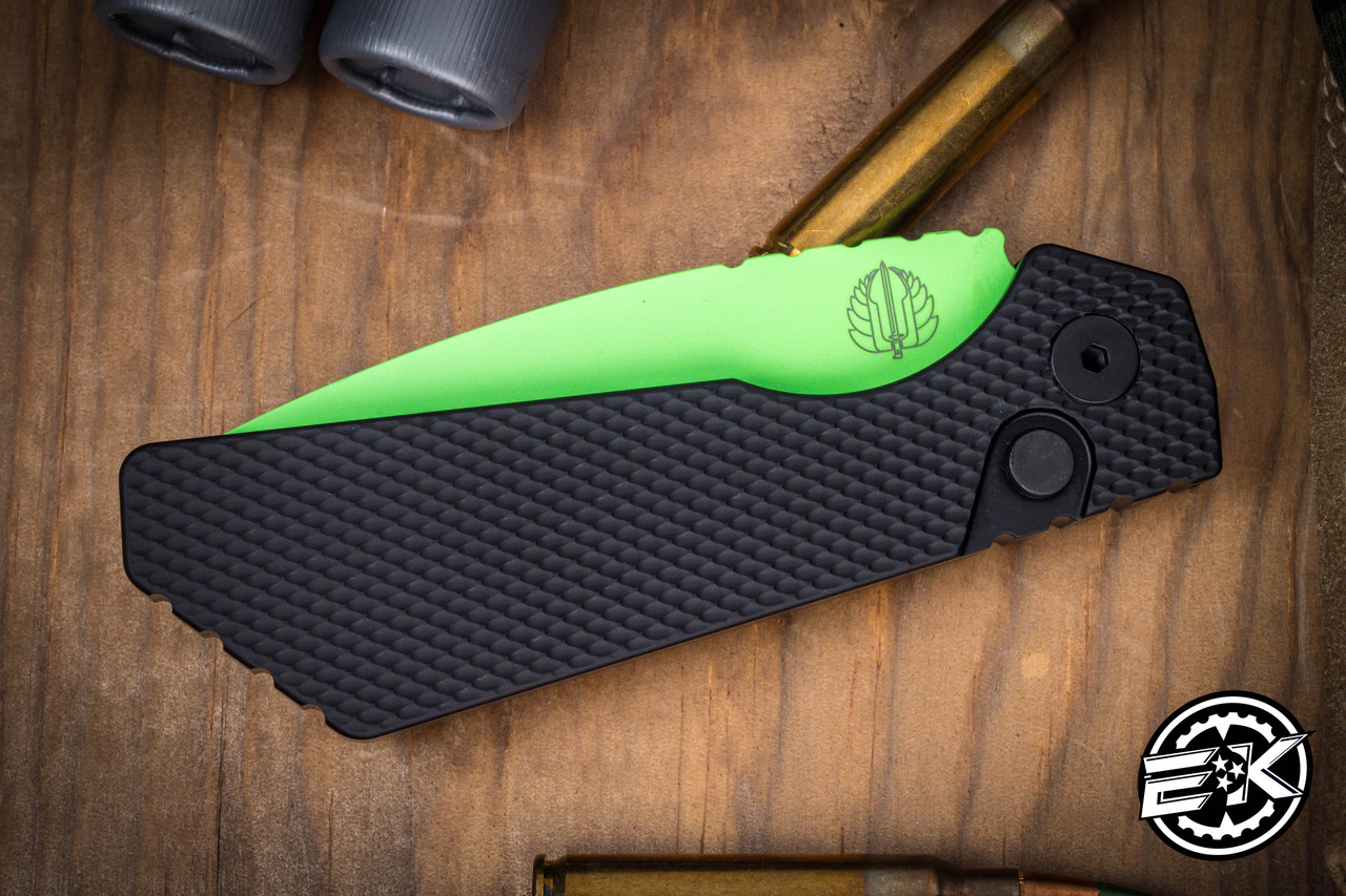 Protech Strider Pt Automatic Folding Knife Textured Black 305