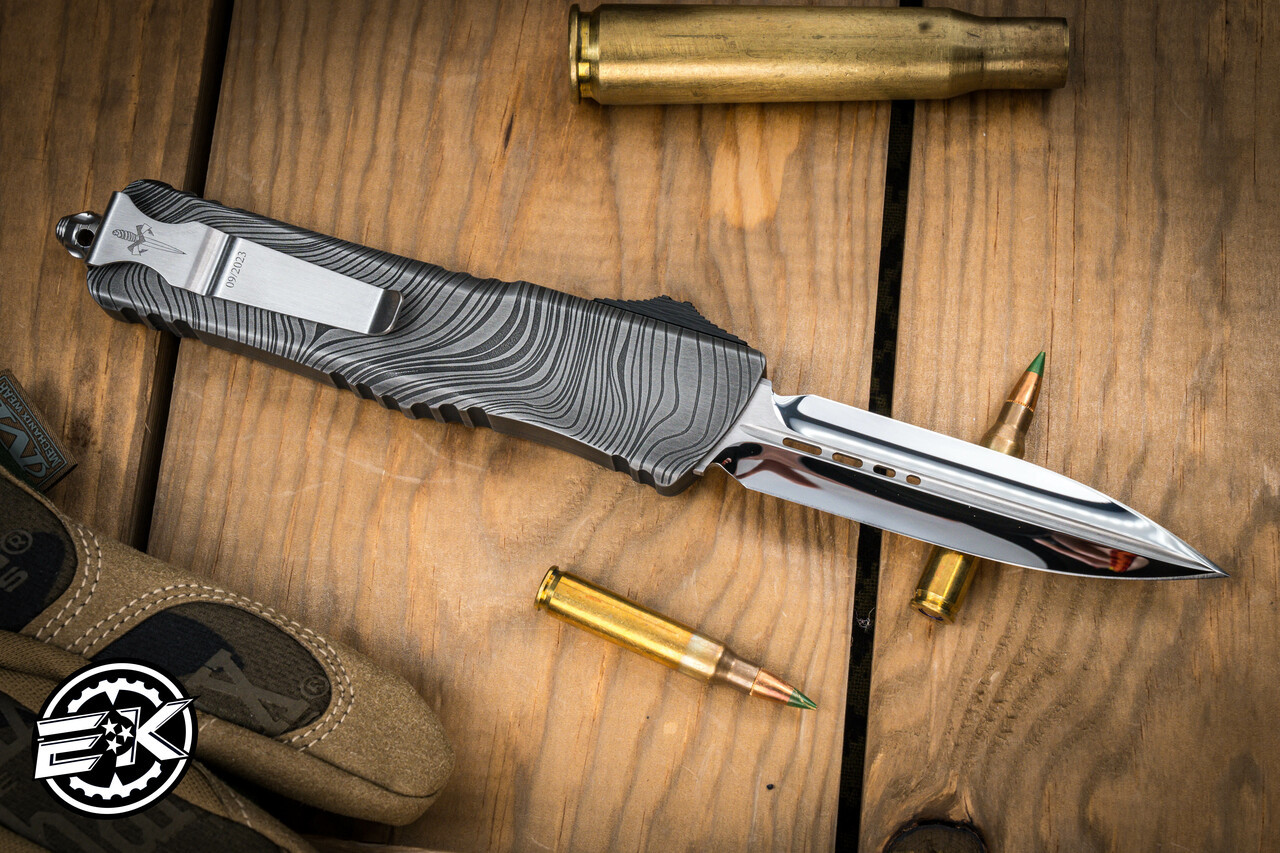 Marfione Custom Combat Troodon Beskar 38 Dagger Mirror Polish