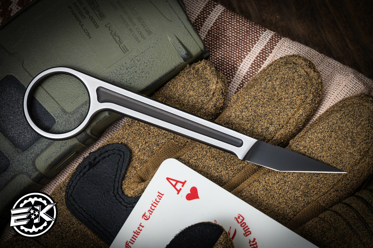 Bastinelli Knives "Picoeur" Custom Tactical Scalpel 1.5" Satin/PVD Finish