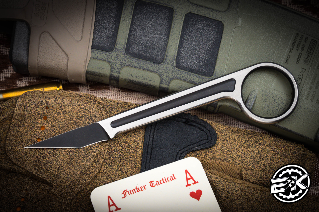 Bastinelli Knives "Picoeur" Custom Tactical Scalpel 1.5" Two Tone PVD/Satin