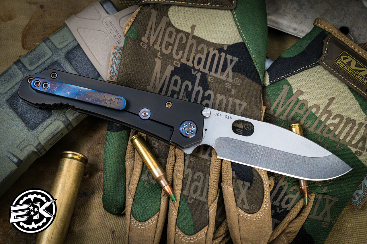 Medford 187 DP Folding Knife PVD Titanium, Galaxy HW/Clip 3.75" Tumbled #1