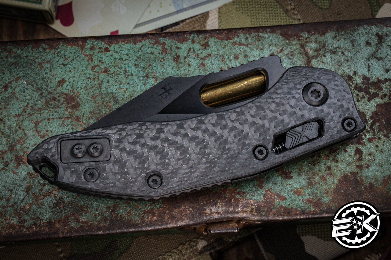 Microtech/Borka Blades Stitch Ram-Lok Manual Folding Knife Carbon Fiber ...