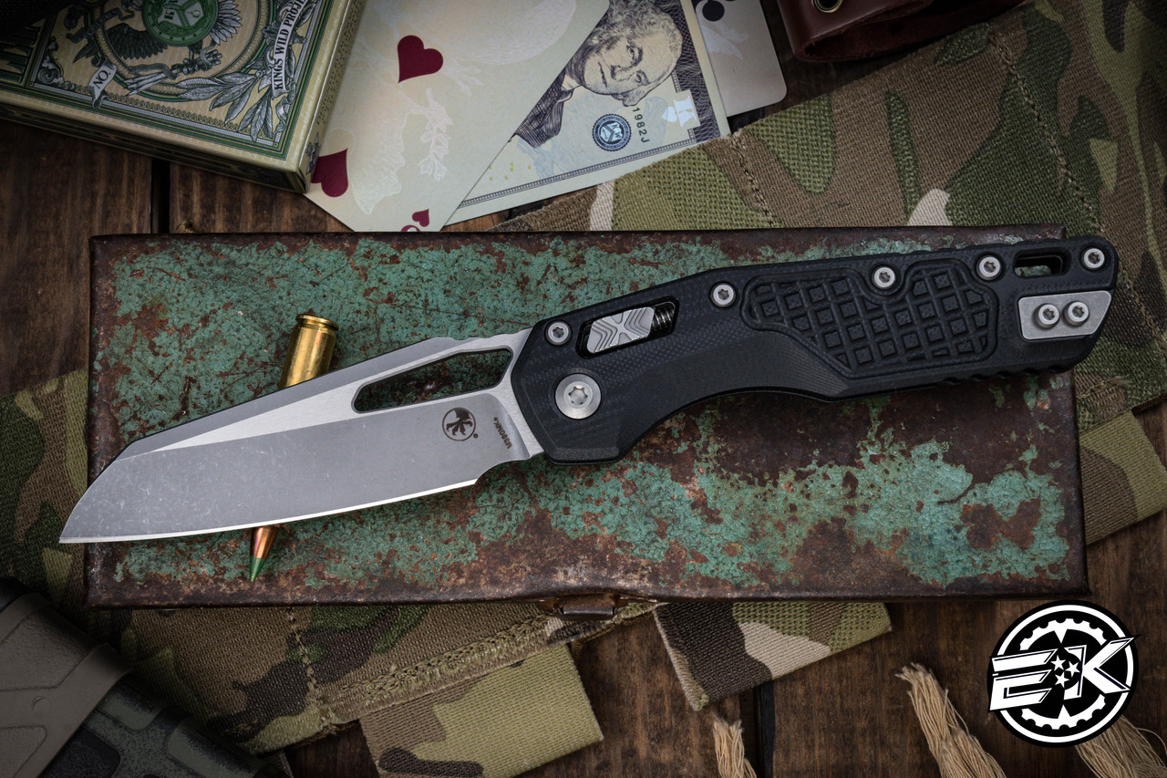 Microtech Standard Issue "MSI" Ram-Lok Manual Folder Black Frag G10 3. ...