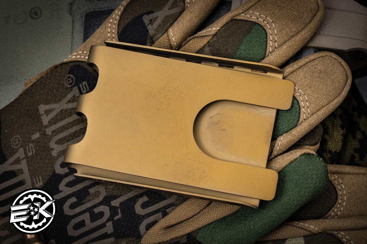 Chaves Knives Ultramar Ti Fold Wallet Titanium Stonewash Bronze (Card Only)