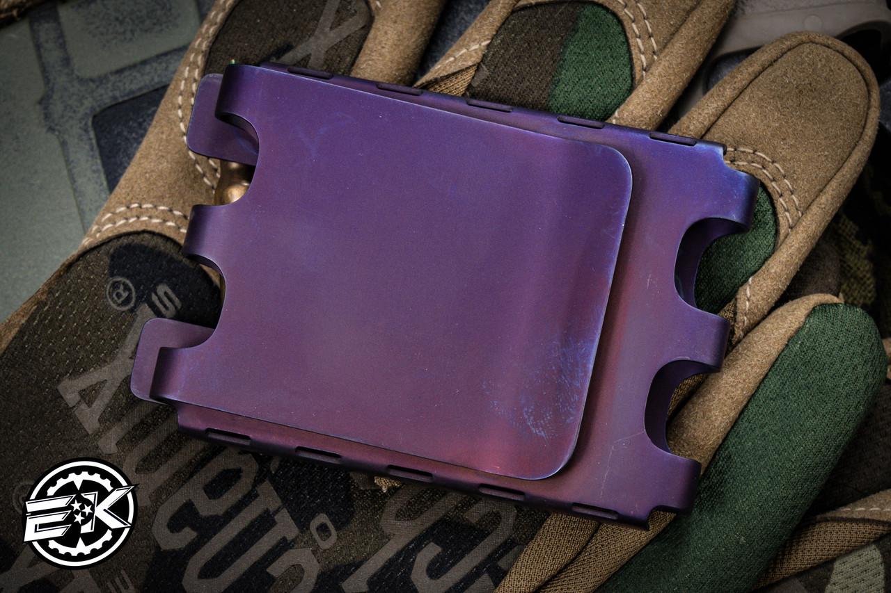 Chaves Knives Ultramar Ti Fold Wallet/Money Clip - Titanium Purple ...