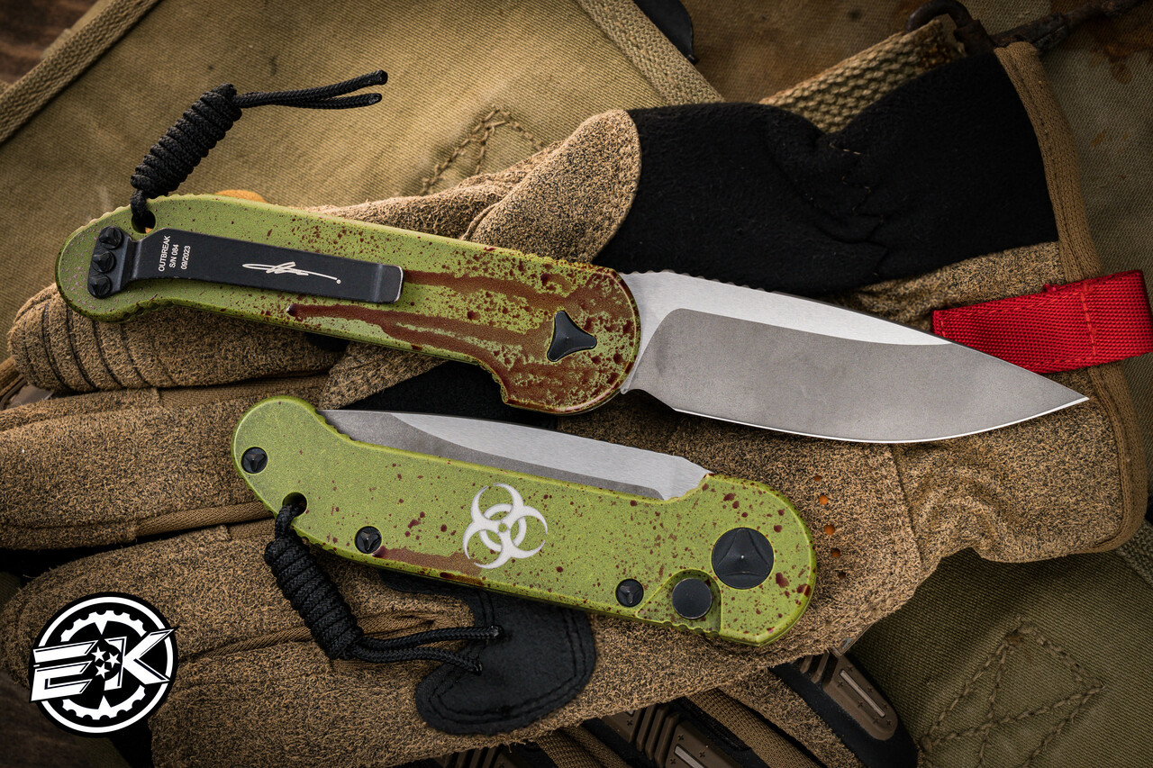 Microtech Ludt Outbreak Smooth Body Automatic Folding Knife 34 Drop