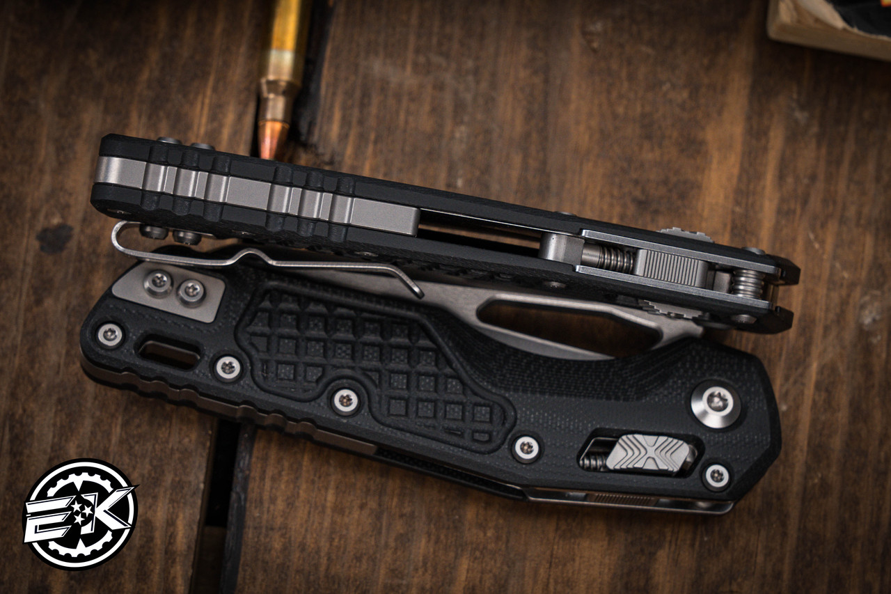 Microtech Standard Issue "MSI" Ram-LOK Manual Folder Black Frag G10 3. ...