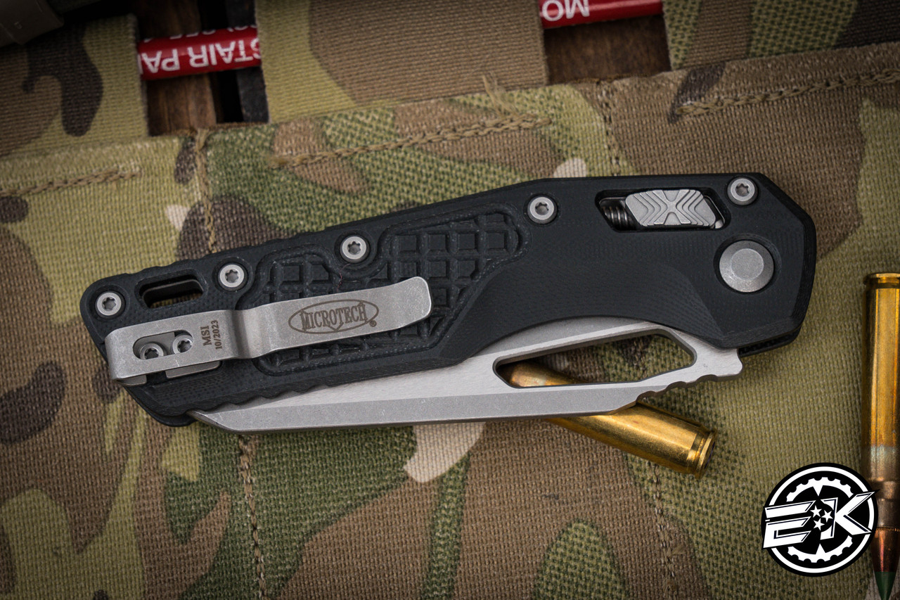 Microtech Standard Issue Msi Ram Lok Manual Folding Knife Black Frag