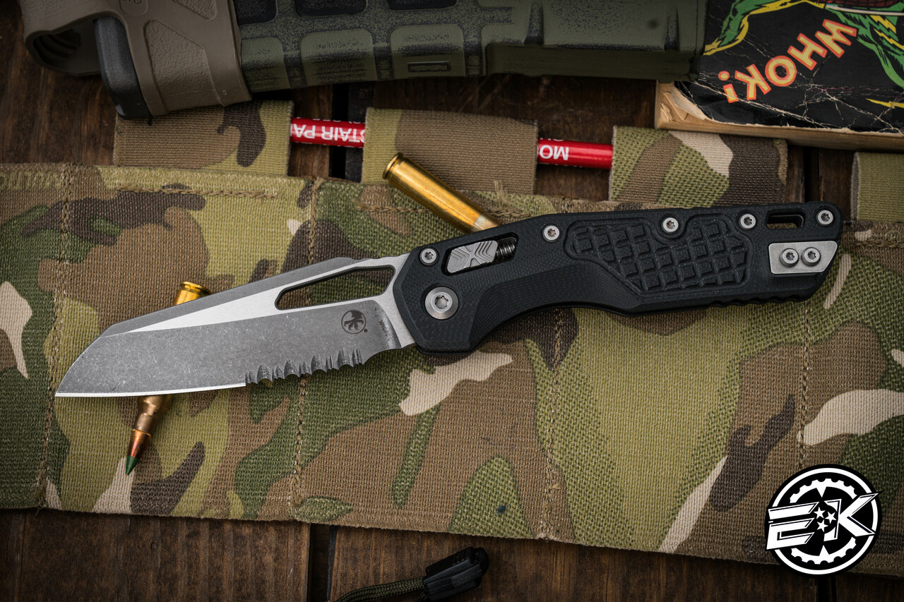 Microtech Standard Issue Msi Ram Lok Manual Folding Knife Black Frag