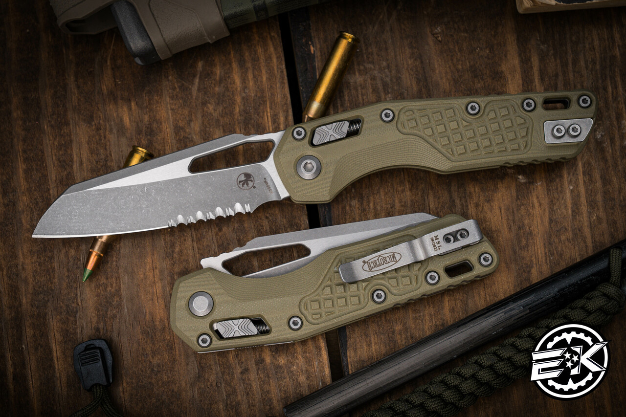 Microtech Standard Issue Msi Ram Lok Manual Folding Knife Od Green