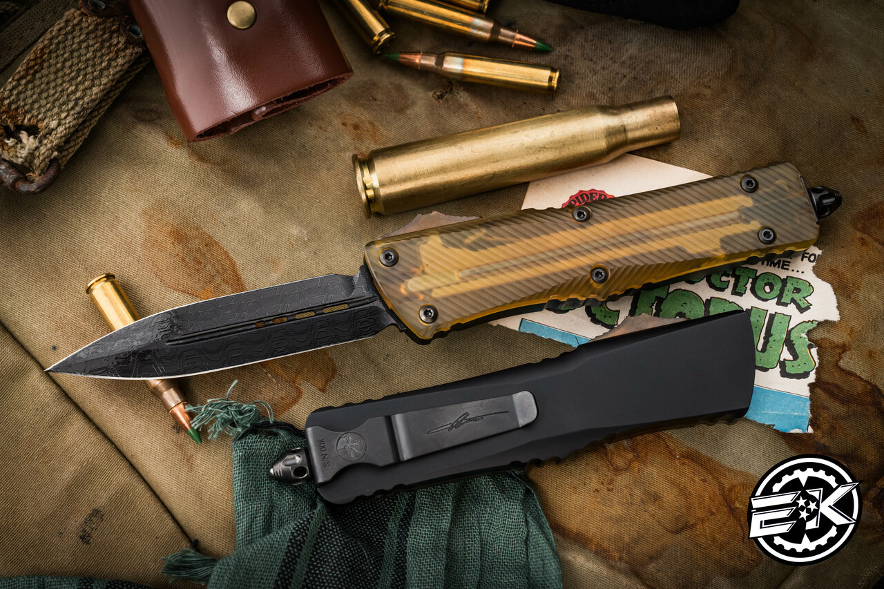 Microtech Combat Troodon Otf Automatic Knife Textured Ultem Shadow 38