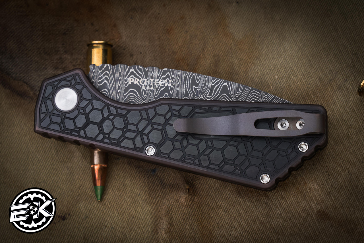 Protech Strider Custom Pt Automatic Folding Knife Antique Pvd