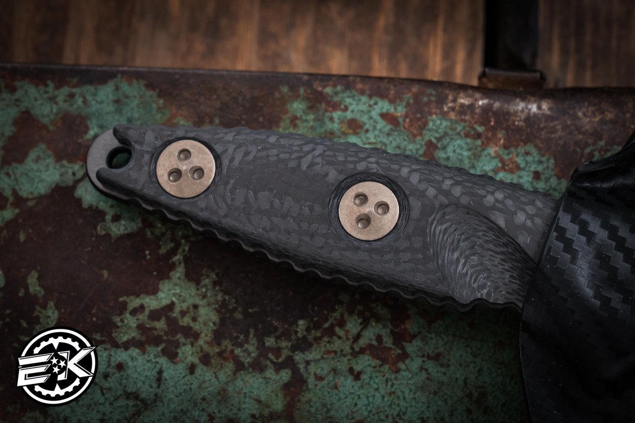 Microtech Socom Alpha Mini Fixed Blade Knife Carbon Fiber 3.75" Drop ...