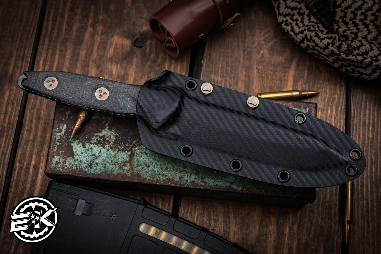 Microtech Socom Alpha Carbon Fiber Fixed Blade Knife 50 Tanto Dlc