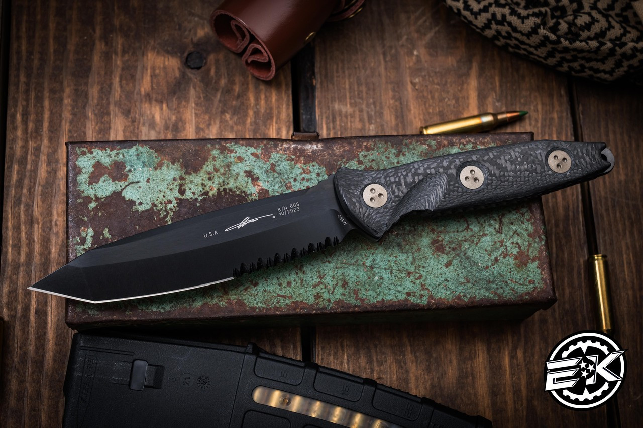 Microtech Socom Alpha Carbon Fiber Fixed Blade Knife 50 Tanto Dlc