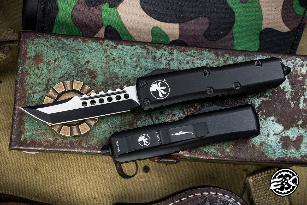 Microtech UTX-85 Hellhound OTF Automatic Knife 3.1" Black 719-1TS