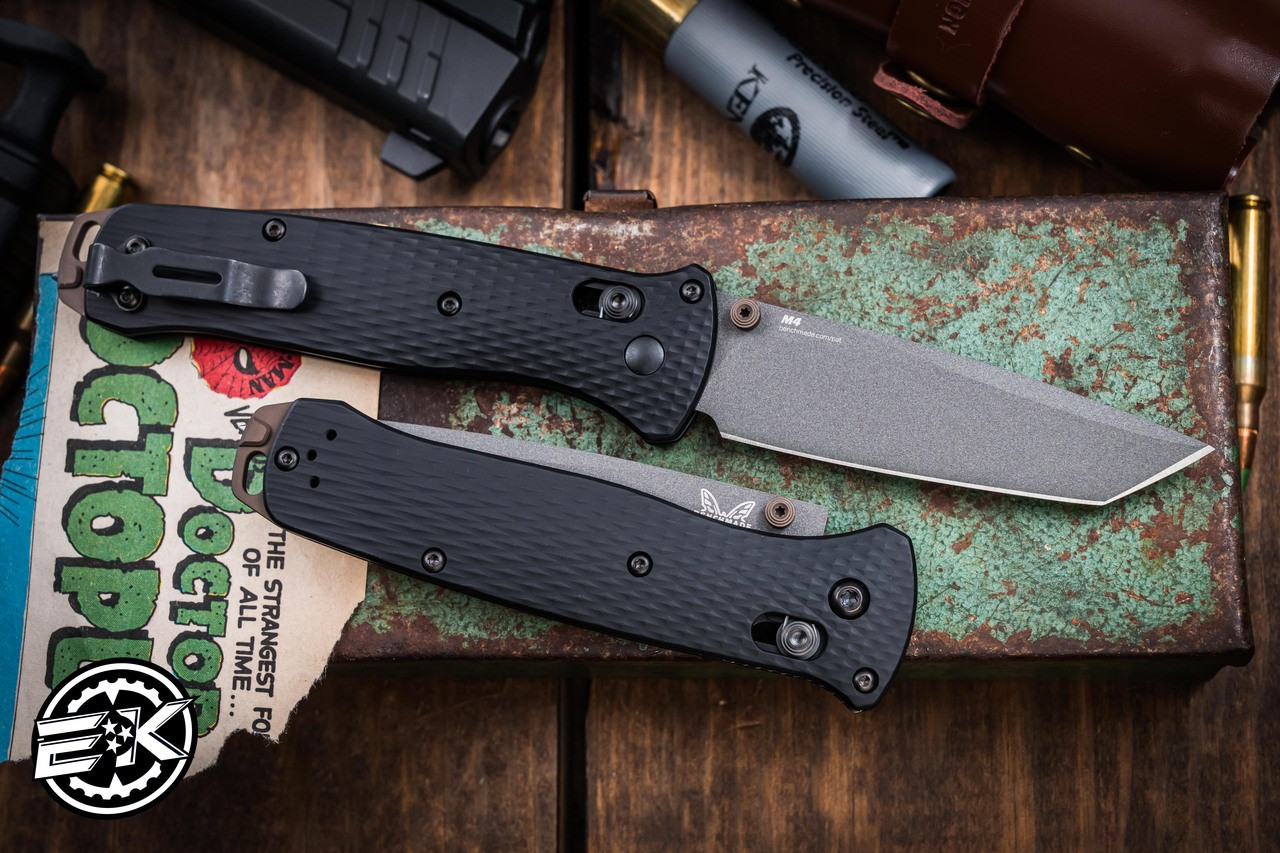 Benchmade Bailout AXIS Lock Folding Knife Black Aluminum 3.4" M4 Tanto Tungsten Gray 537GY-03