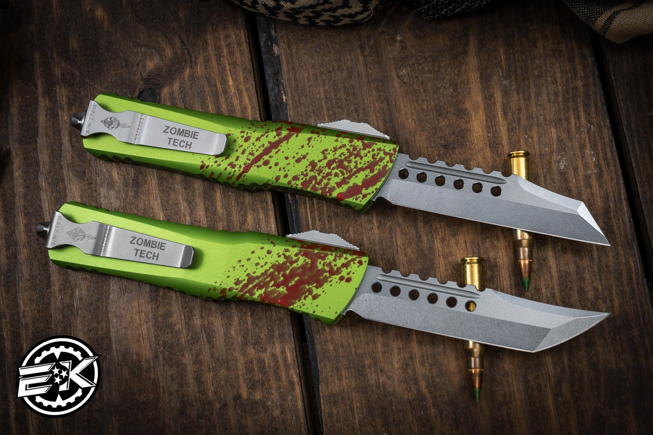 Microtech Combat Troodon Zombie Hellhoundwarhound Knife Set 38
