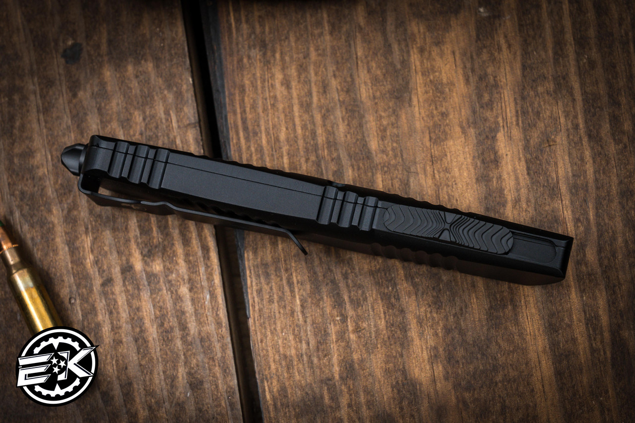 Microtech Combat Troodon Warhound Otf Automatic Knife 38 Black 219w
