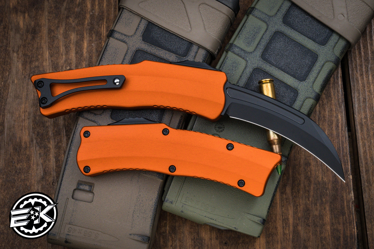 Heretic Knives Roc Orange Otf Automatic Knife 3 Dlc Magnacut H060 6a Org