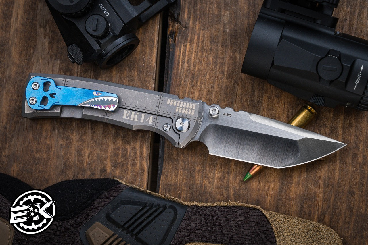 Chaves Knives Ultramar Street Redencion "Lady Luck Bombers" Titanium ...