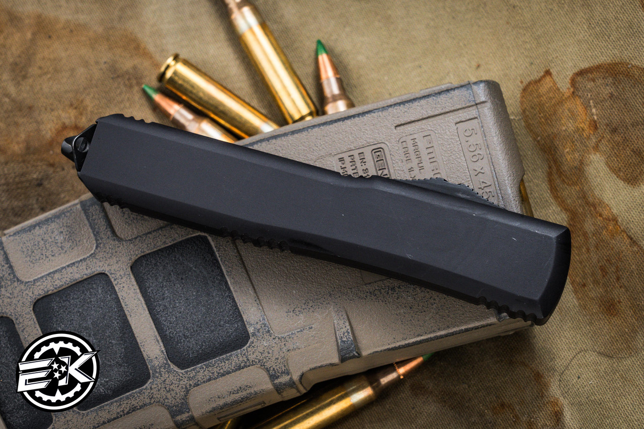 Microtech Ultratech UMS Black OTF Auto Knife 3.4" Tanto Black 123-1T ...