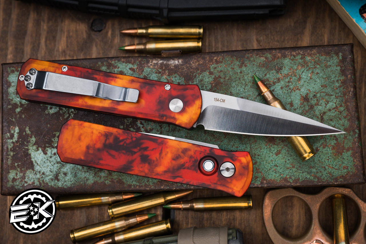 Protech Godson Del Fuego Automatic Folding Knife 315 Spear Point