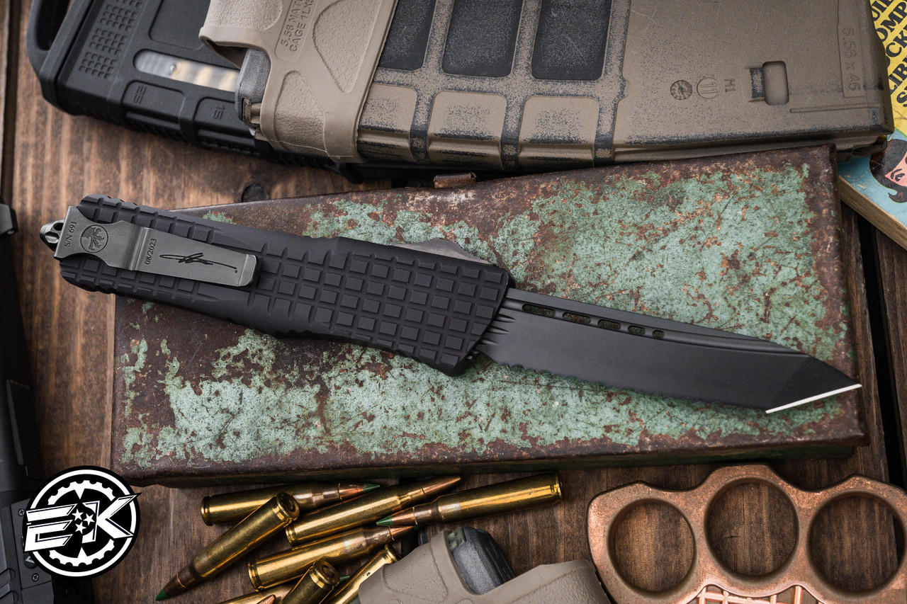 Microtech Combat Troodon OTF Knife Delta Frag Shadow 3.8" Tanto DLC ...