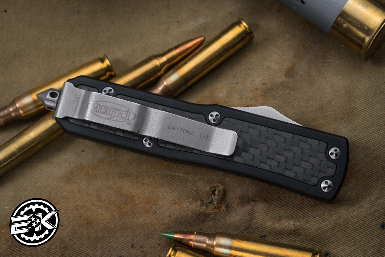 Vintage 2013 Microtech Daytona Carbon Fiber OTF Automatic Knife 3 ...