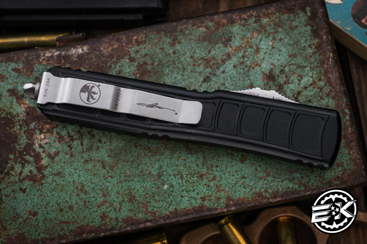 Microtech Ultratech Ii Stepside Otf Knife Black 34 Bayonet Stonewash
