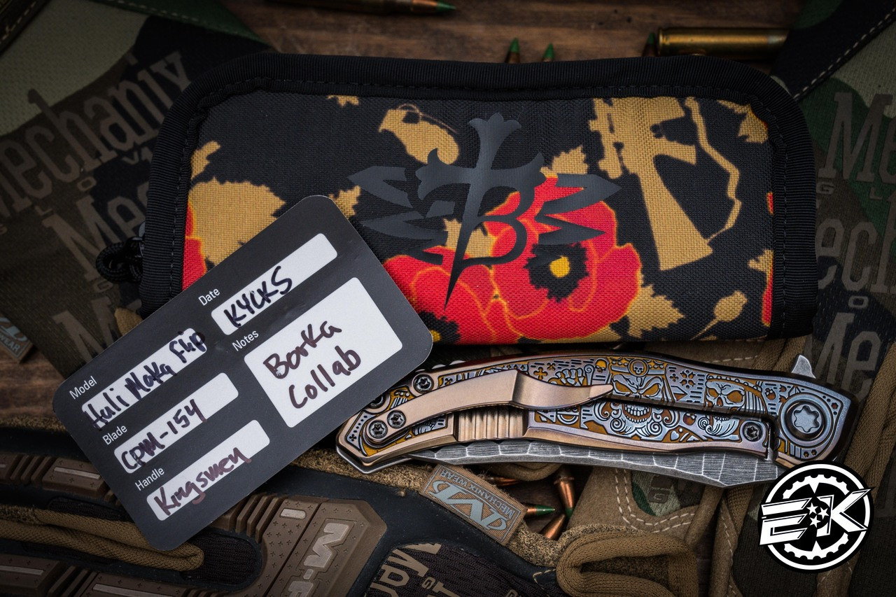 Mike Bond/Borka Blades Custom "Huli Maka" Flipper Kingsmen Titanium 3. ...