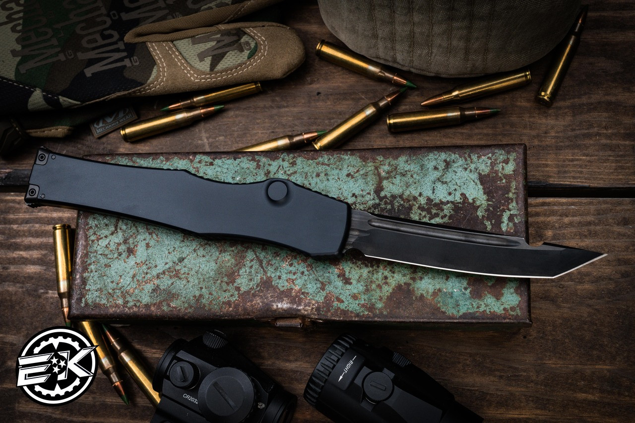 Microtech Halo 6 VI OTF Automatic Black OTF 4.5" Tanto DLC 250-1DLCT ...